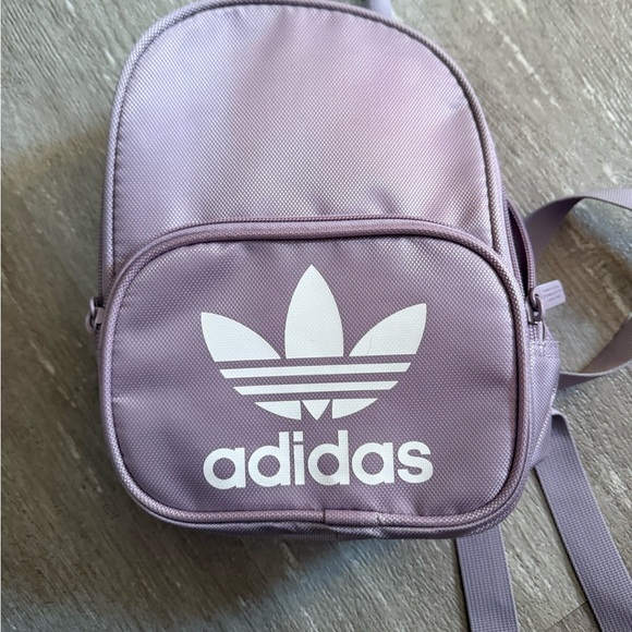 adidas | Bags | Adidas Lilac Compact Backpack | Poshmark
